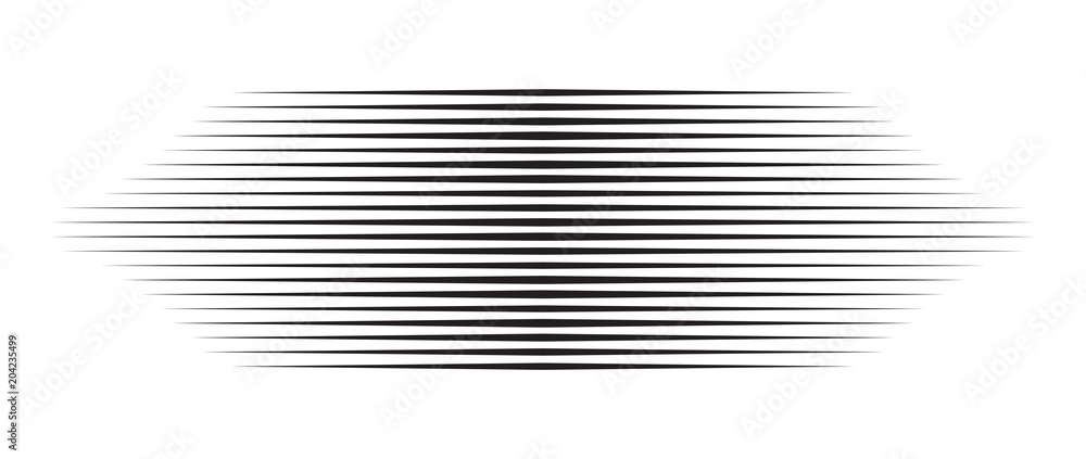 horizontal motion speed lines for comic book Stock Vector | Adobe Stock