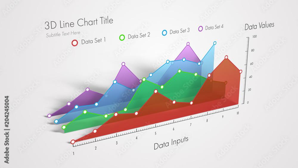 Perspective Line Graph Stock Template | Adobe Stock