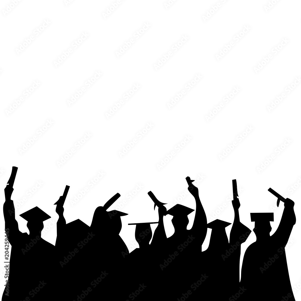 Graduados Stock Vector | Adobe Stock