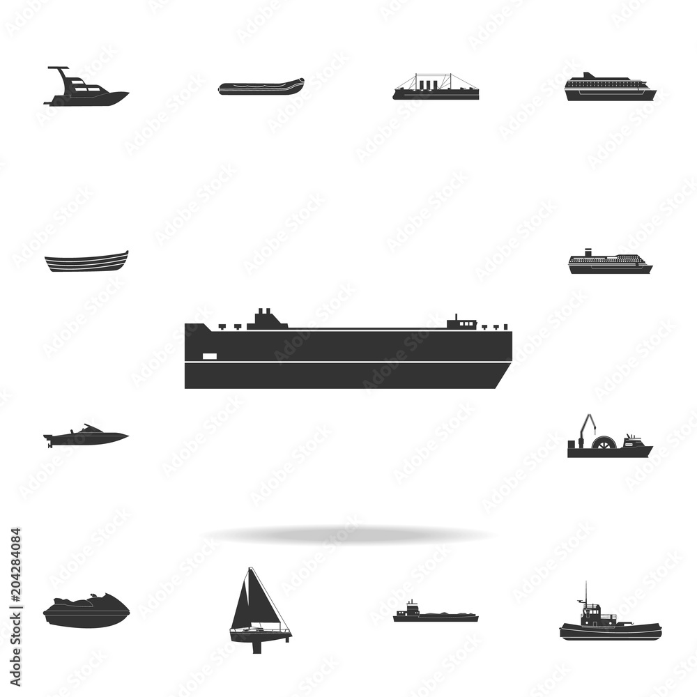rocker ship icon. Detailed set of water transport icons. Premium ...