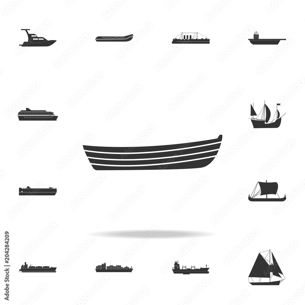 simple boat icon. Detailed set of water transport icons. Premium ...