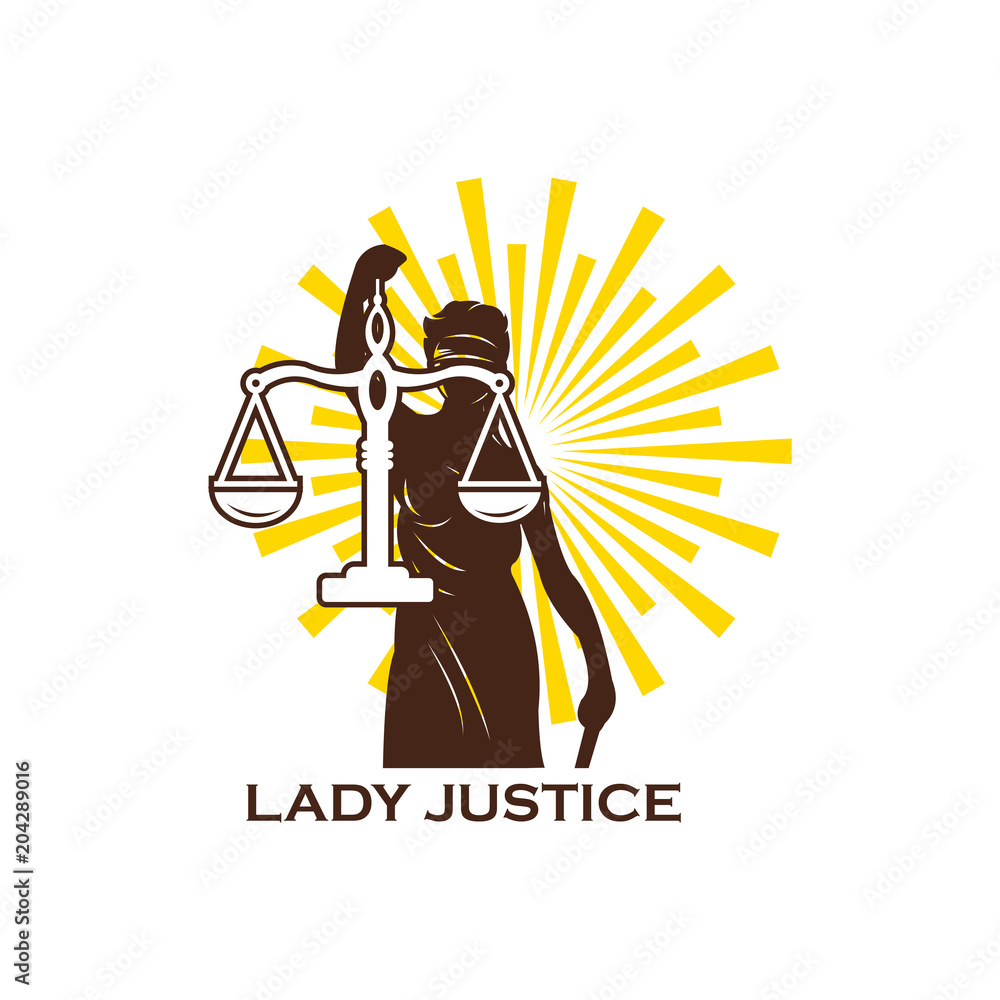 lady of justice the symbol of law Stock Vector | Adobe Stock