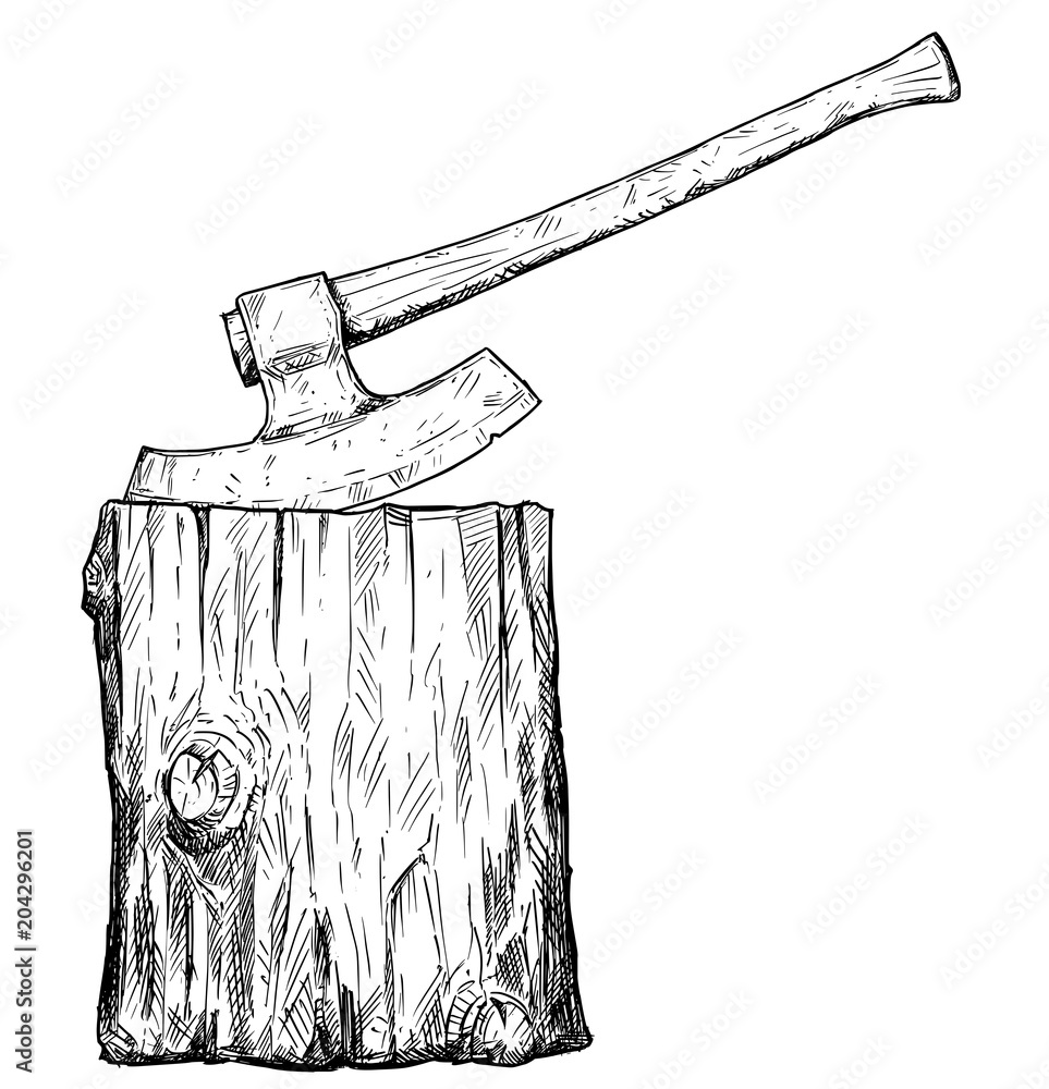 Vector artistic pen and ink drawing illustration of medieval ...