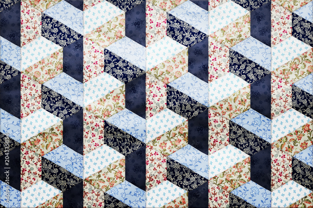 Patchwork Texture Tiles Background Design Effect Wallpaper HD Fabric ...