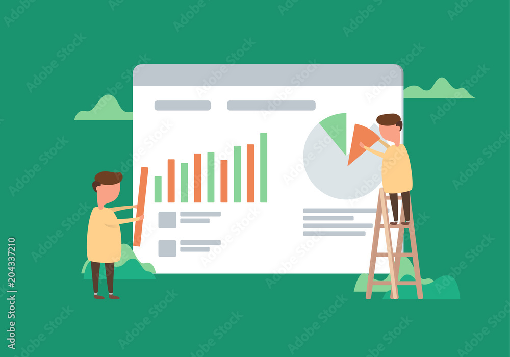 Digital analytics information tools. Big data. Concept for successful ...