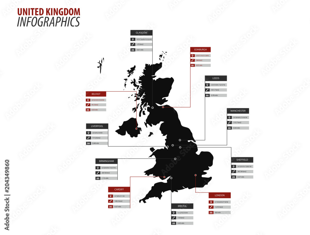 Shape It On A Map Of The United Kingdom