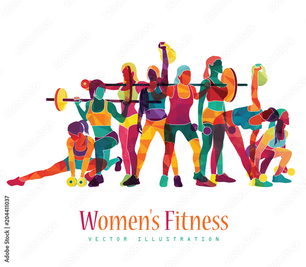 Girl sport. Girl fitness, gym, body-building, workout, powerlifting ...