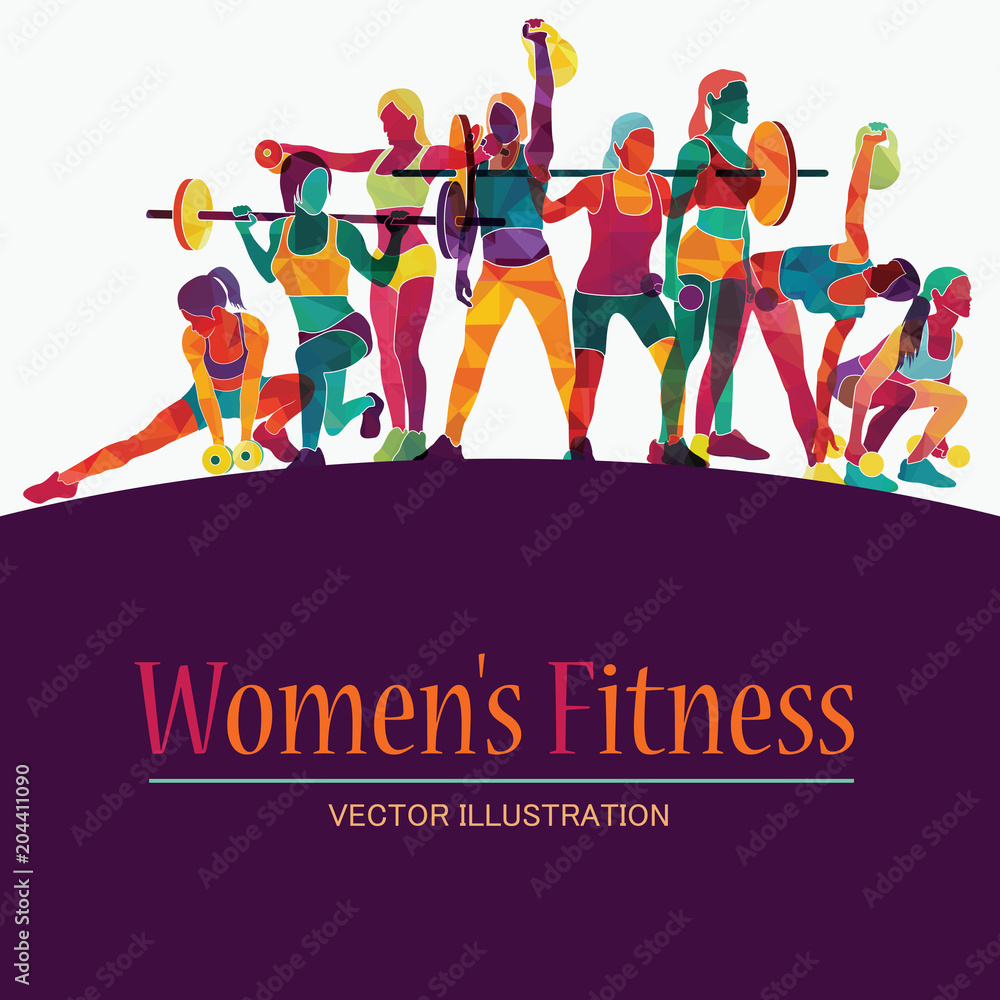 Girl sport. Girl fitness, gym, body-building, workout, powerlifting ...