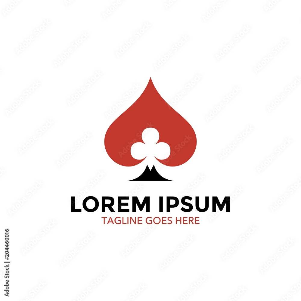 poker logo. icon. vector illustration Stock Vector | Adobe Stock