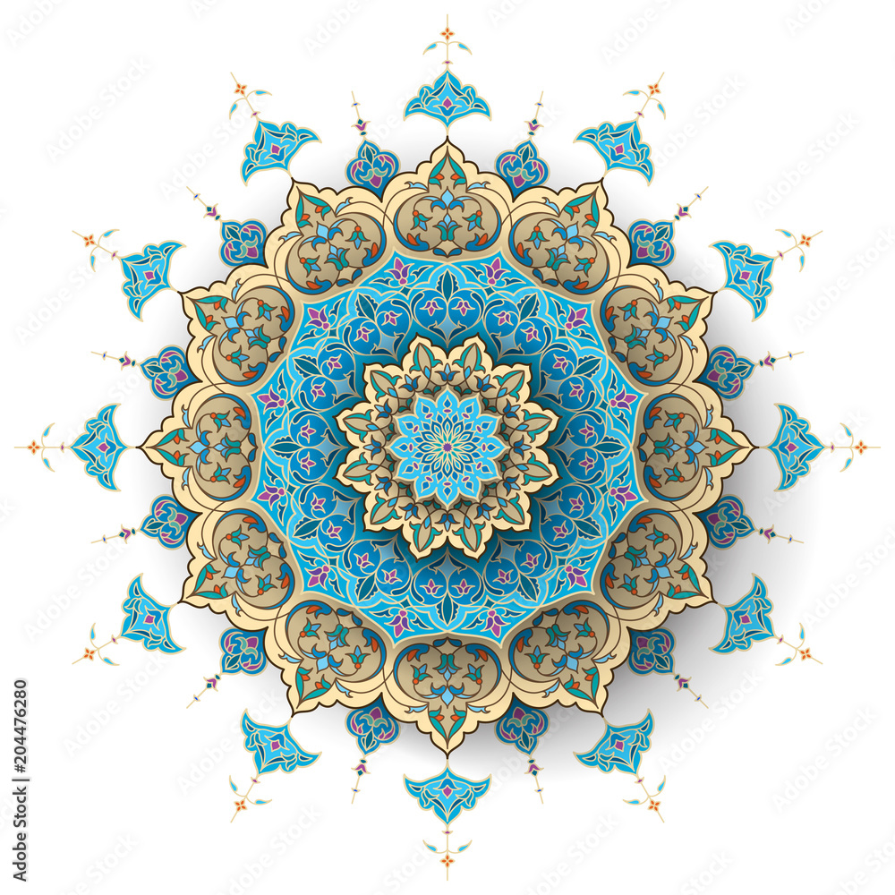 Arabic floral pattern islamic vector background Stock Vector | Adobe Stock