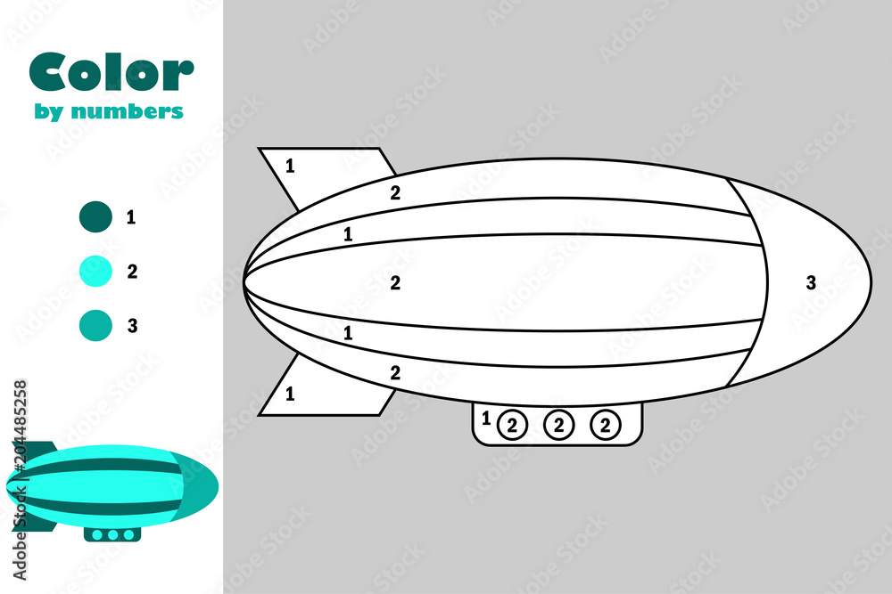 Blimp Coloring Pages