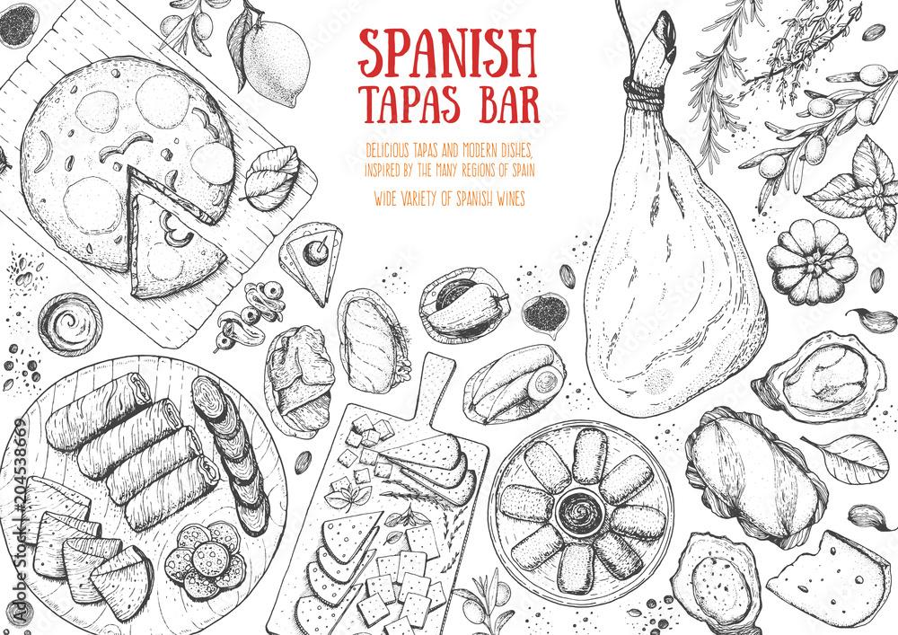 Tapas Menu Design