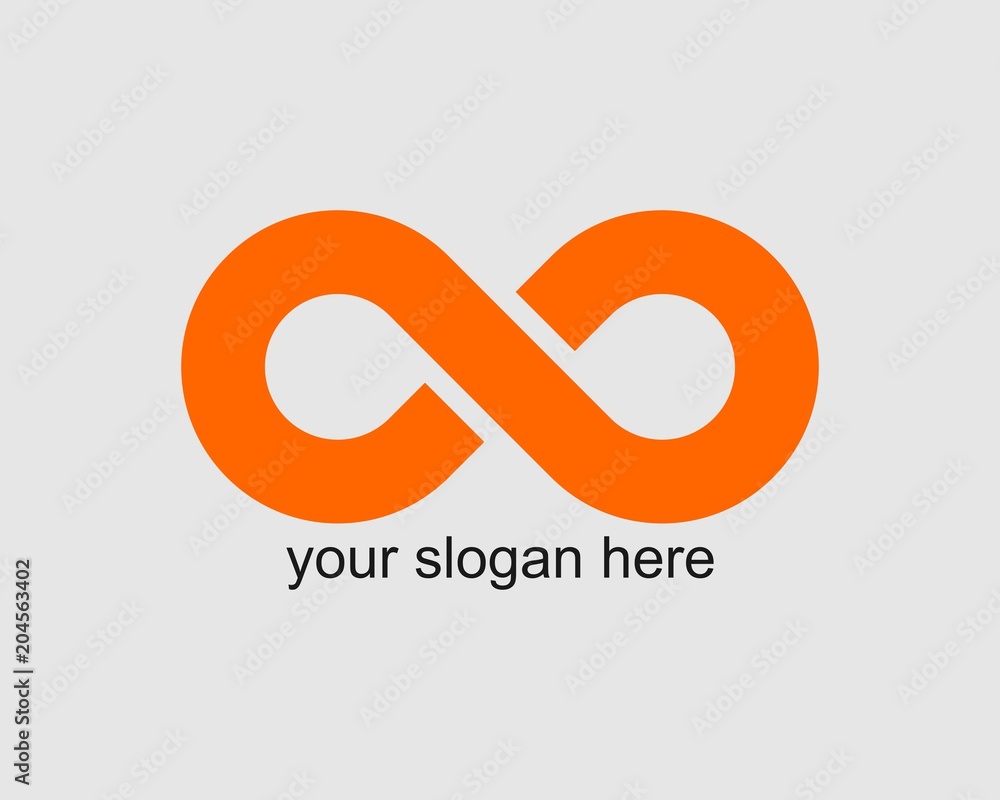 infinity logo vector Stock Vector | Adobe Stock