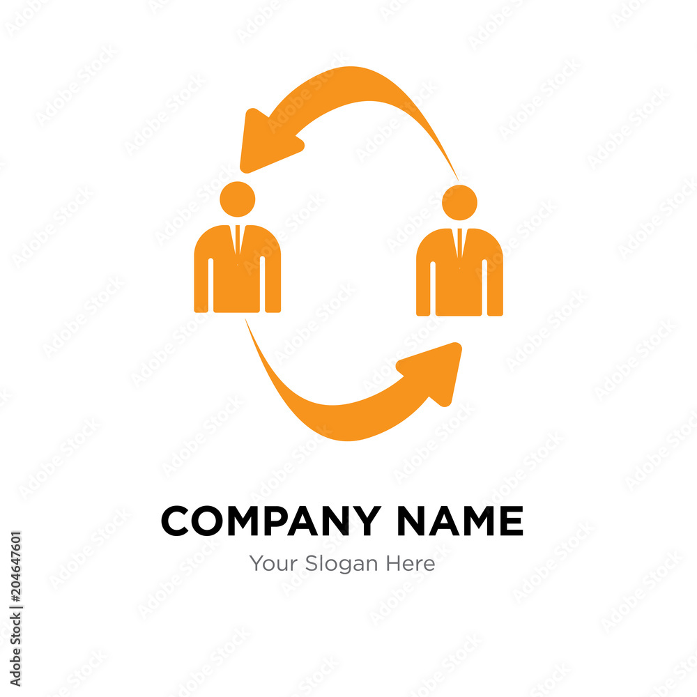 b2b company logo design template, colorful vector icon for your ...