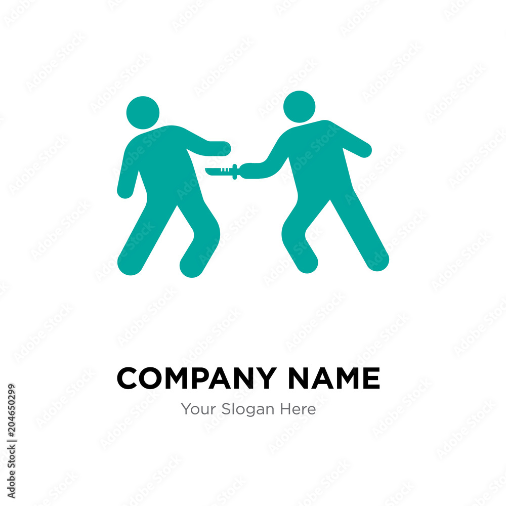 Stab Wounds company logo design template, colorful vector icon for your ...