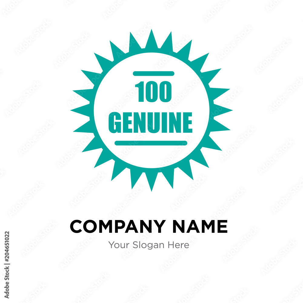 100 genuine company logo design template, colorful vector icon for your ...