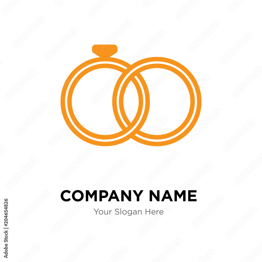marital status company logo design template, colorful vector icon for ...