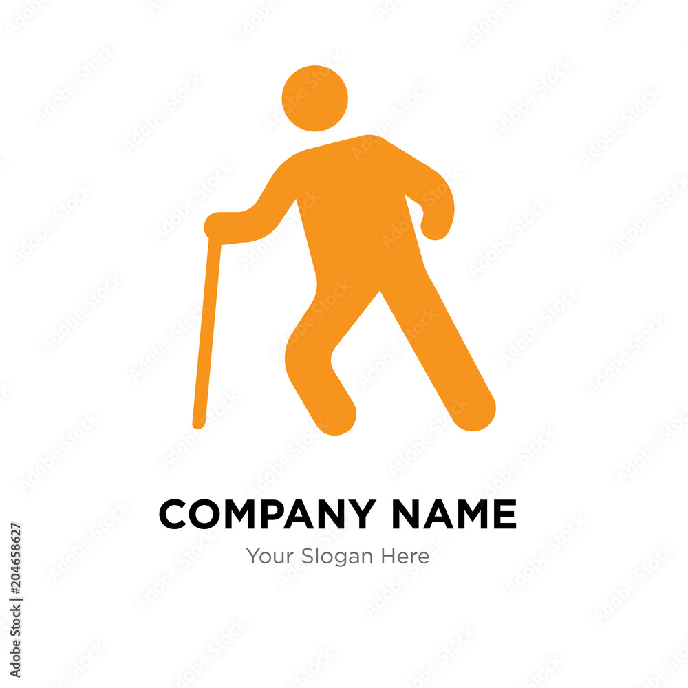 Man Walking Logo