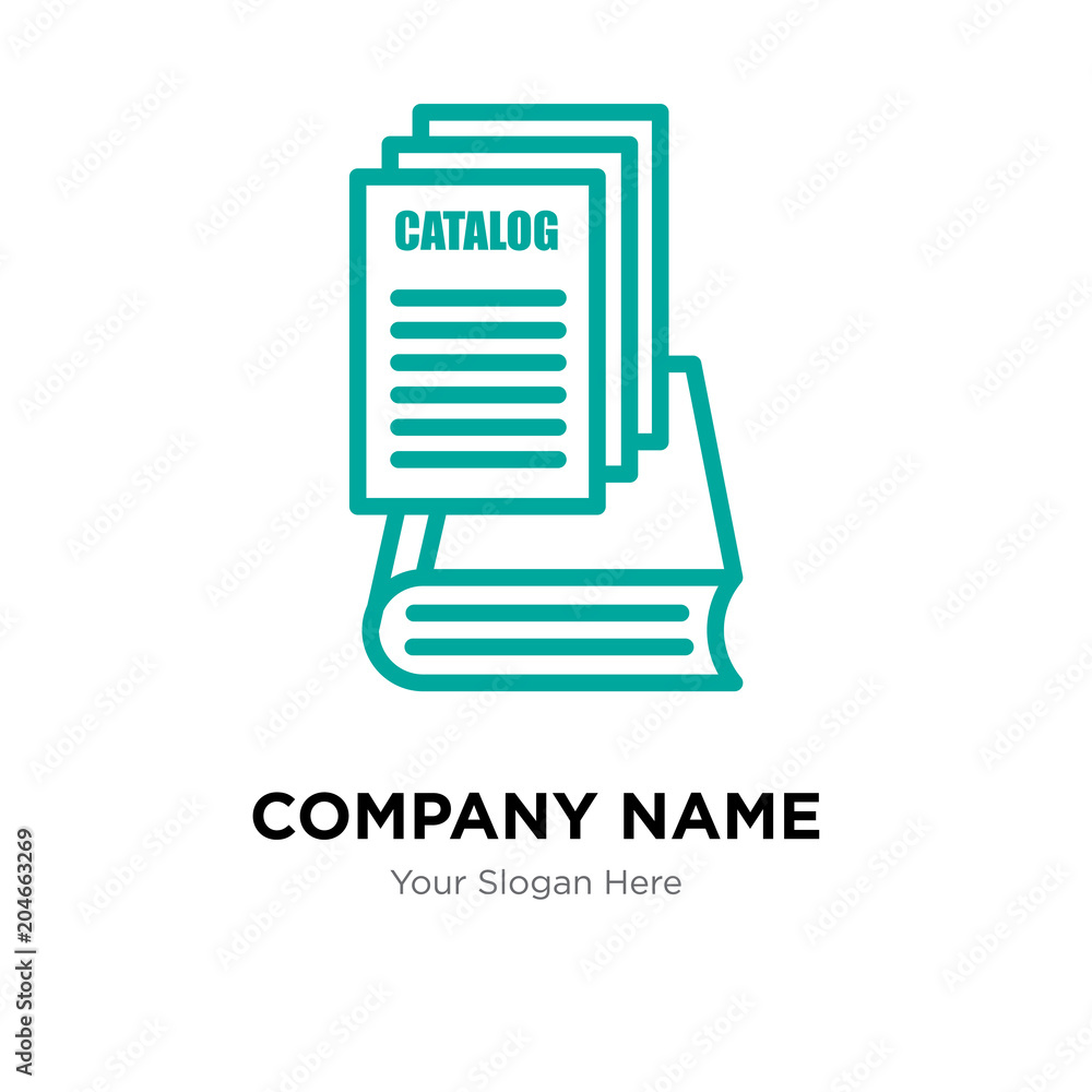 product catalog company logo design template, colorful vector icon for ...