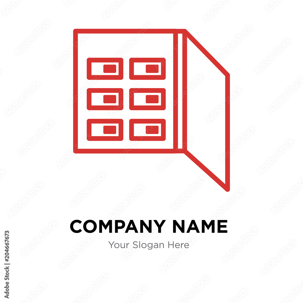 Fuse box company logo design template, colorful vector icon for your ...