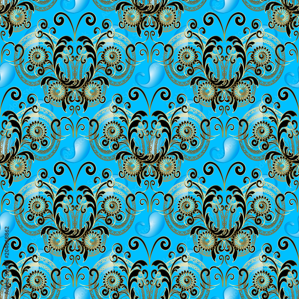 Light Gold Pattern Wallpaper