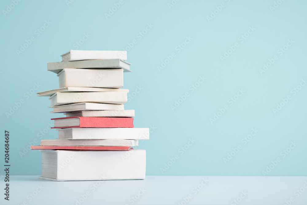 Stack of mini old books. Stock Photo | Adobe Stock