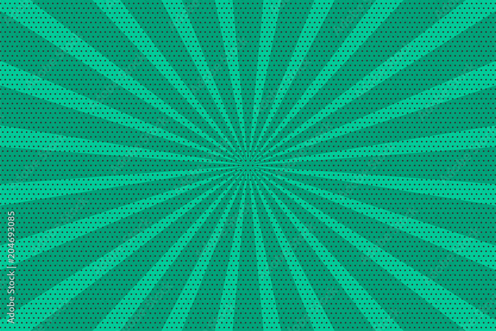 Pop art vintage radial line background. Halftone comic book backdrop ...