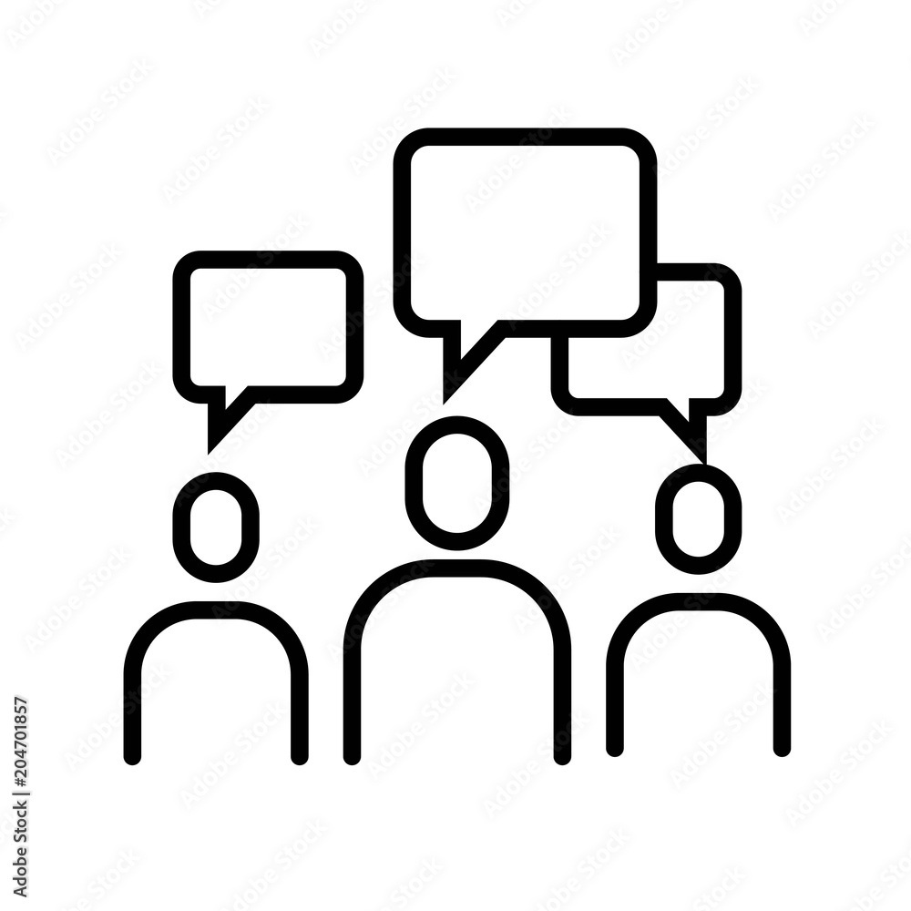 Vector Illustration People Feedback. Icon Application Feedback Stock ...