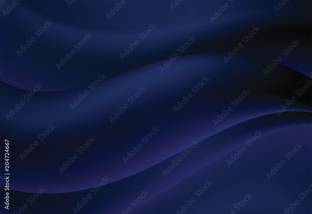 Navy Blue Abstract Curve And Wavy Vector Background Stock Vector Adobe Stock