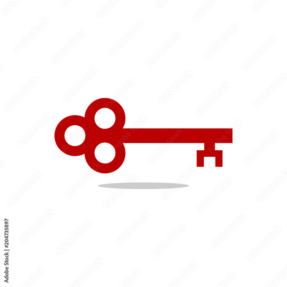 key icon, key symbol, key logo in flat style. vector template ready for ...