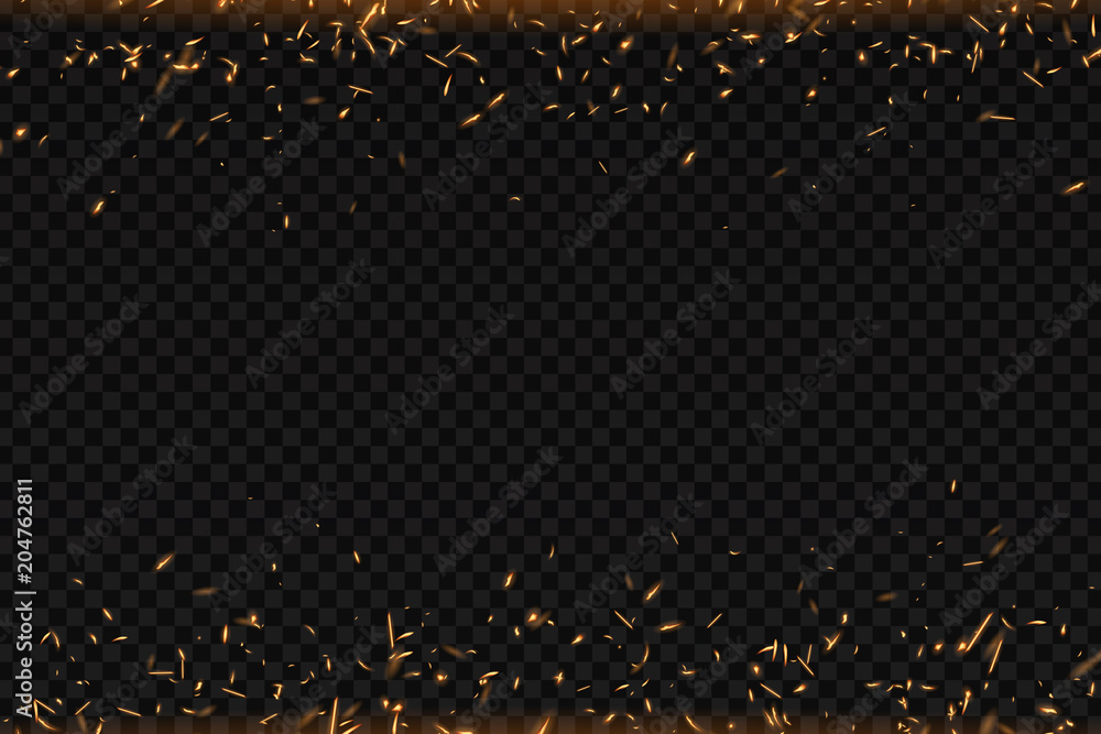 Vector realistic isolated fire effect for decoration and covering on ...