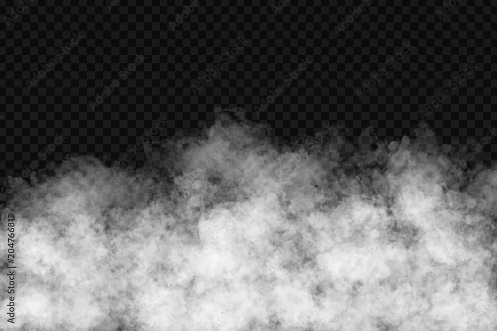 Vector realistic isolated smoke effect for decoration and covering on ...