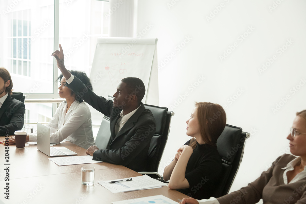 Black Businessman In Meeting