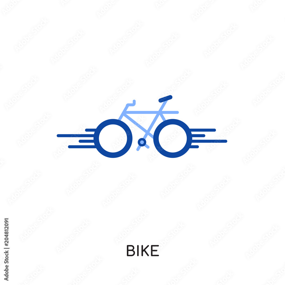 bike logo isolated on white background Stock Vector | Adobe Stock