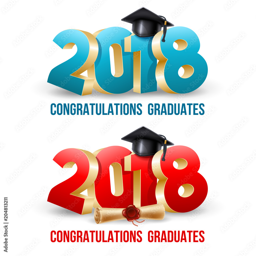 Congratulations Graduates Stock Vector | Adobe Stock