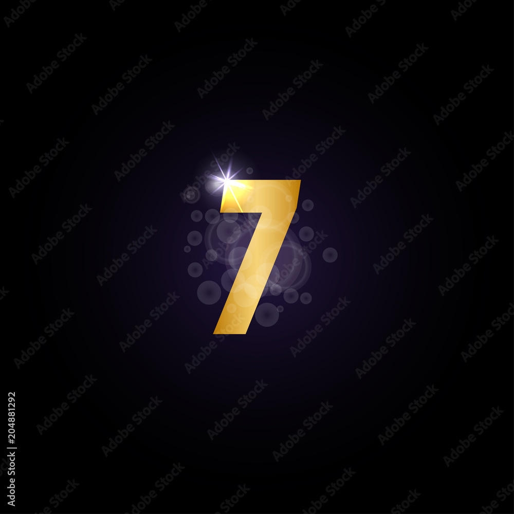 Number logo icon template Stock Vector | Adobe Stock