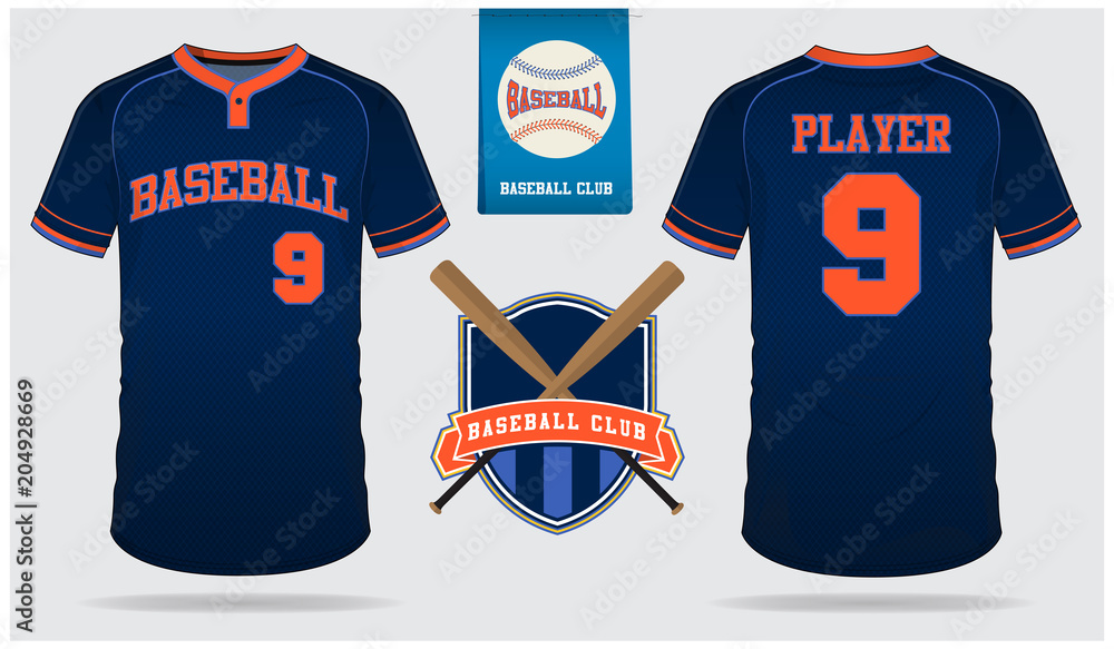 Baseball T Shirt Template Vector