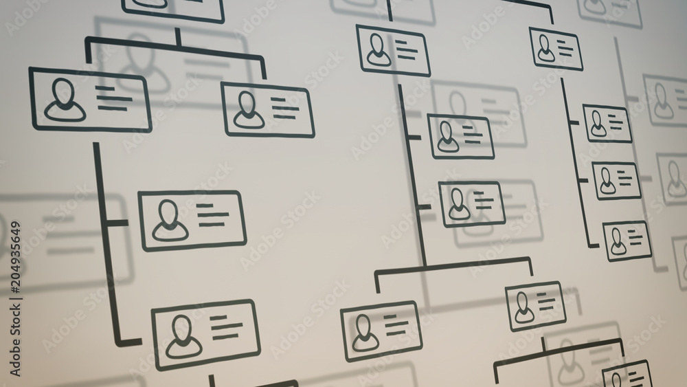 organization chart concept Stock Illustration | Adobe Stock