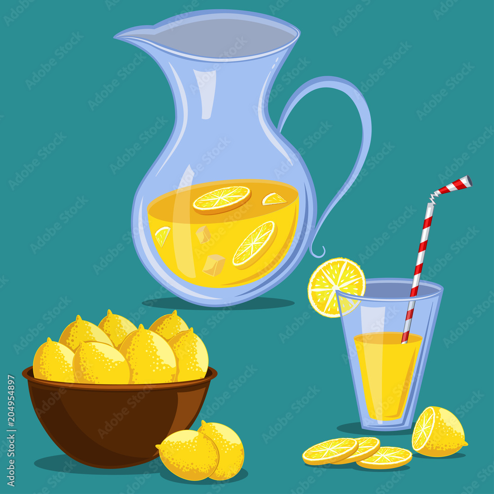 Lemonade Pitcher Vector