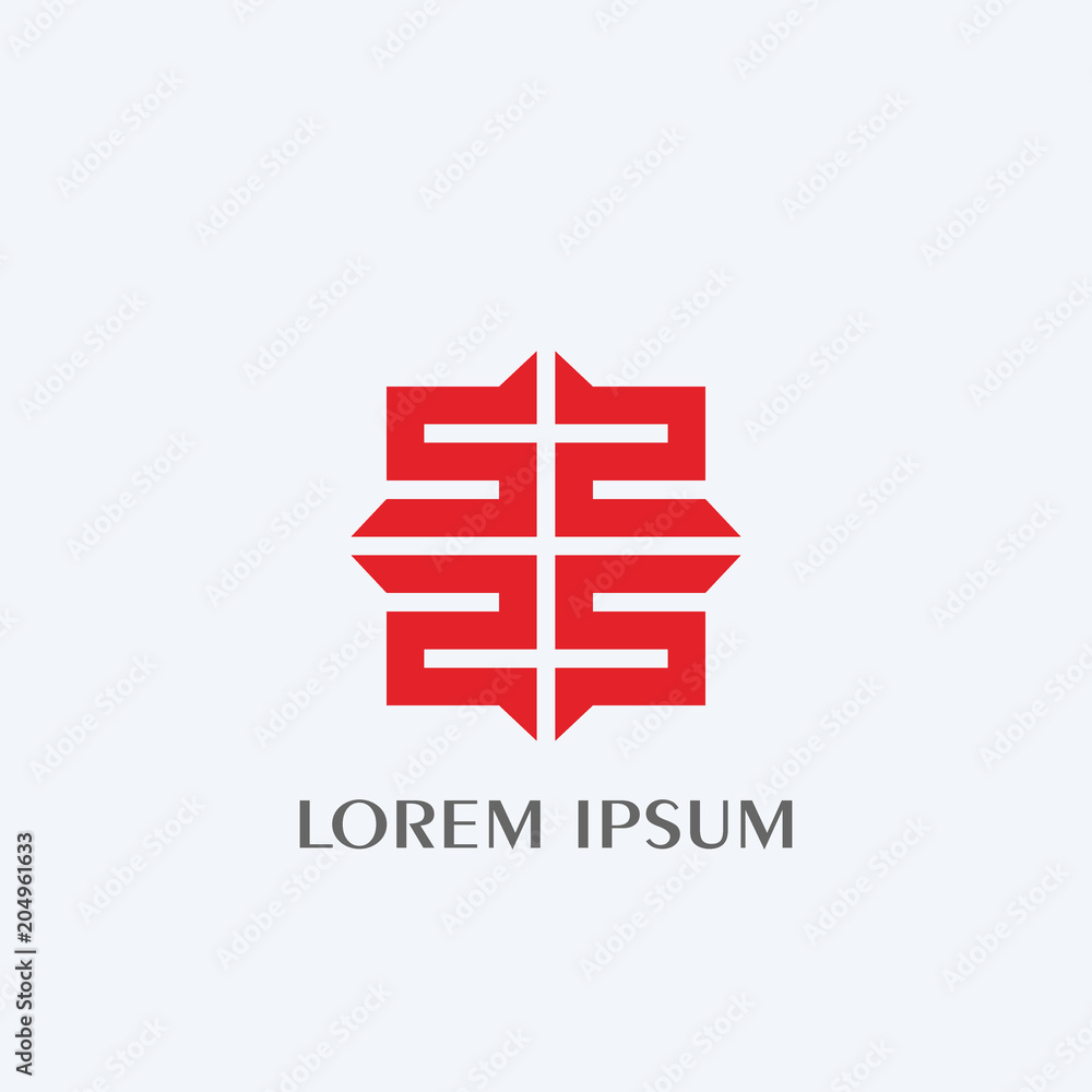 S Logo Design With Chinese Writing