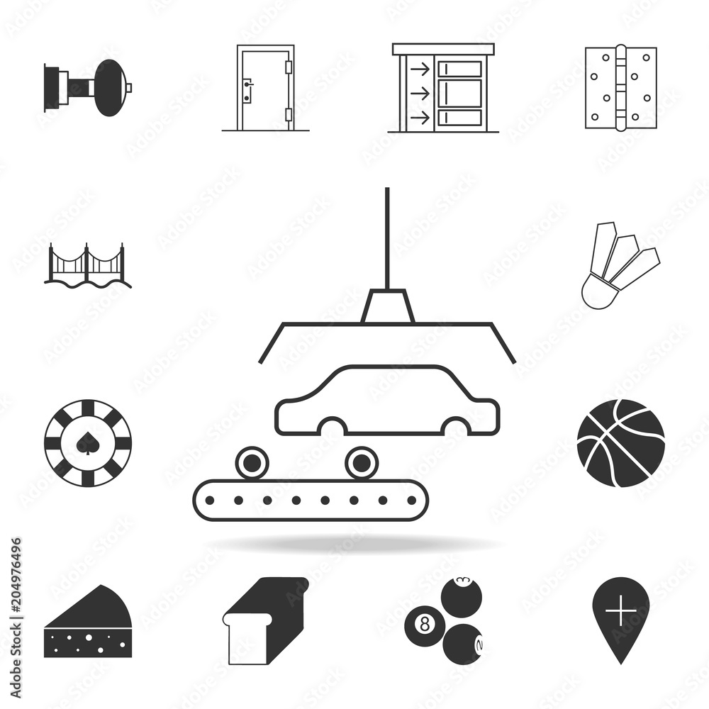 car production icon. Detailed set of web icons and signs. Premium ...