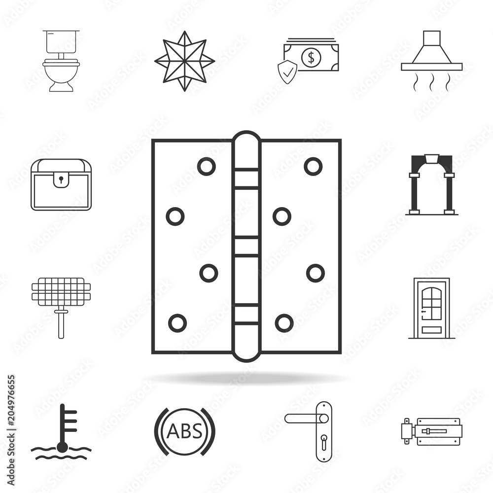 door hinge icon. Detailed set of web icons and signs. Premium graphic ...