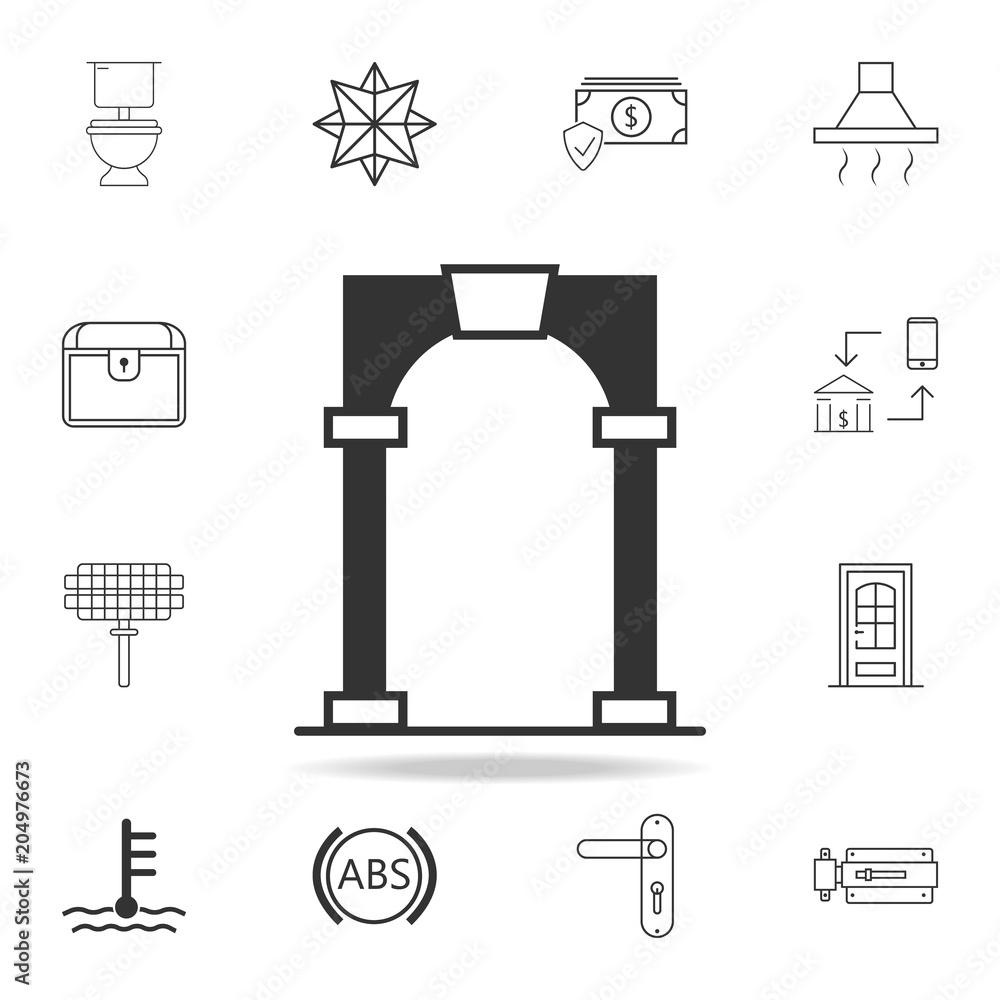 arch icon. Detailed set of web icons and signs. Premium graphic design ...