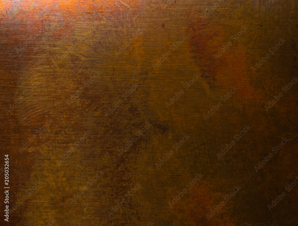 Aged copper plate texture, old worn metal background. Stock Photo ...