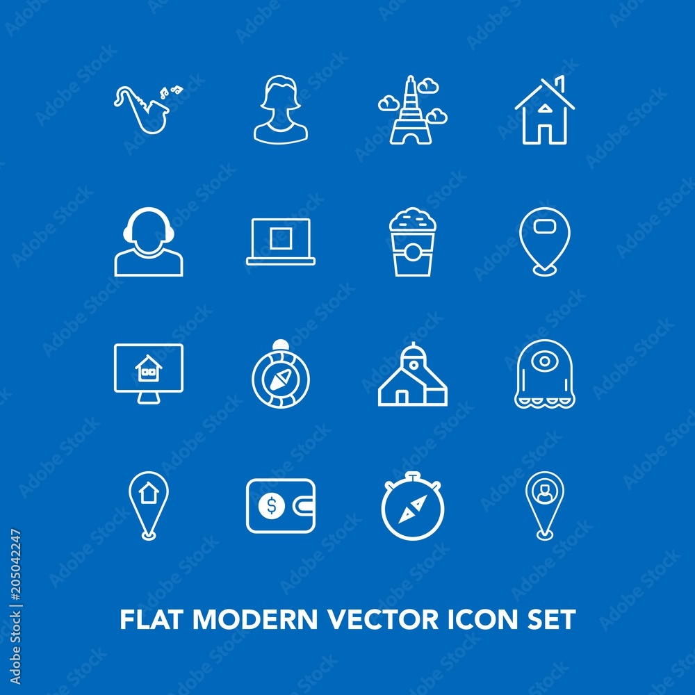 Home Icon Blue Background