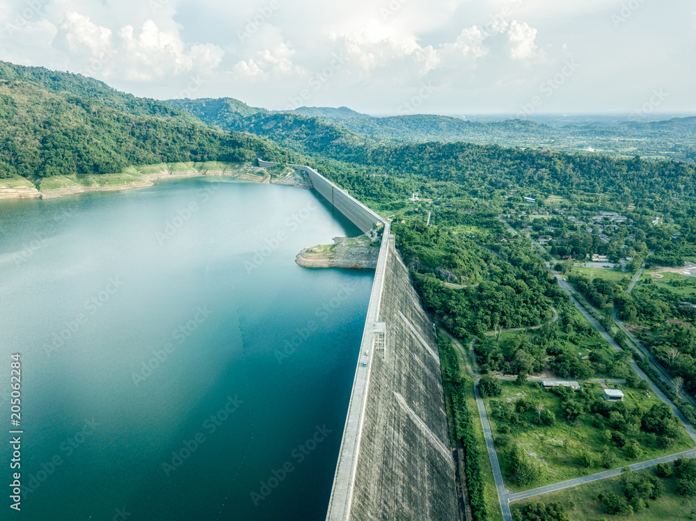 The Khun Dan Prakan Chon Dam, Nakhon Nayok Province, Thailand, this is ...