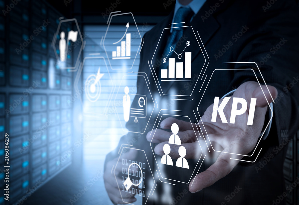 Foto de Key Performance Indicator (KPI) workinng with Business ...