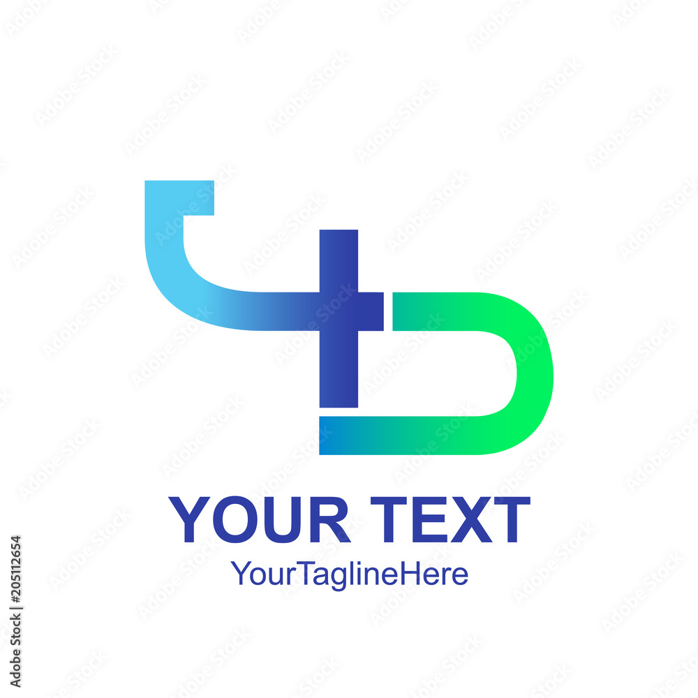 4D logo isolated on white background. Vector illustration Stock Vector ...