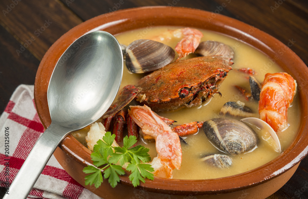 Sopa de marisco Stock Photo | Adobe Stock