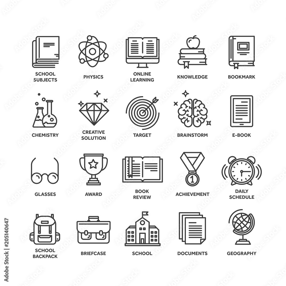 School education, university. Study, learning process. Oline lessons ...